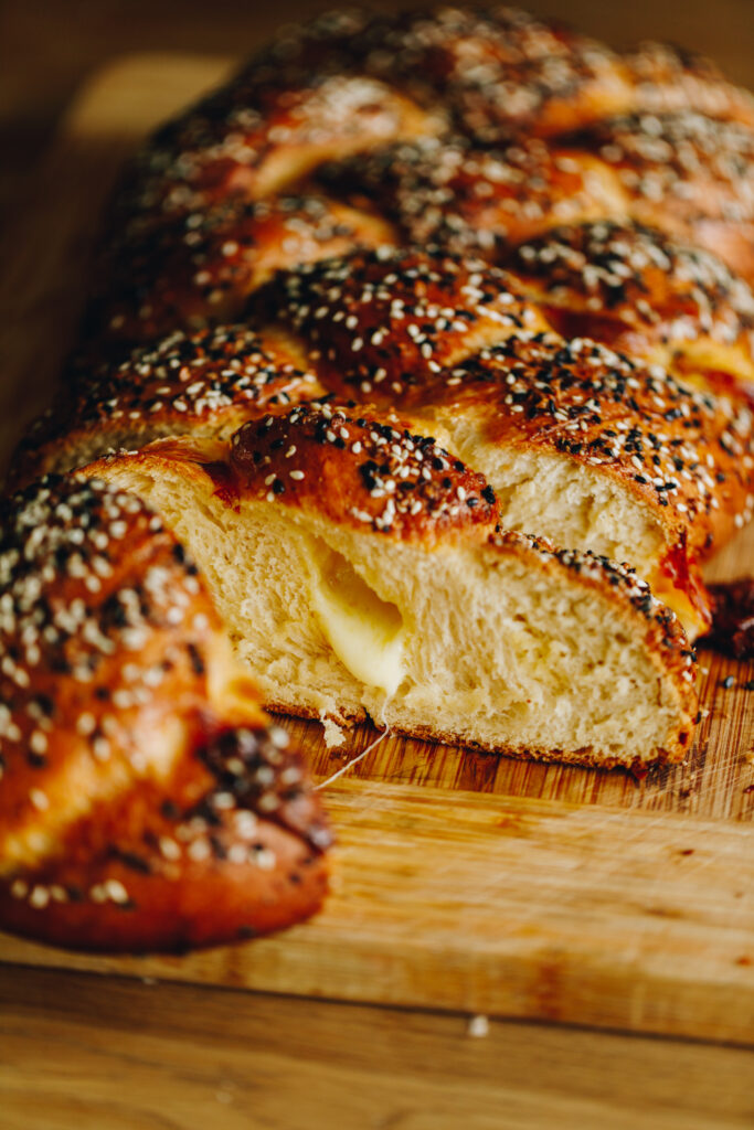 Savoury Braided Brioche Bread